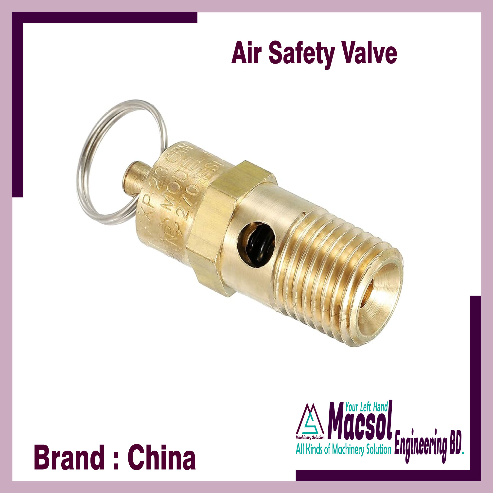 Air Safety Valve - Macsol Engineering BD